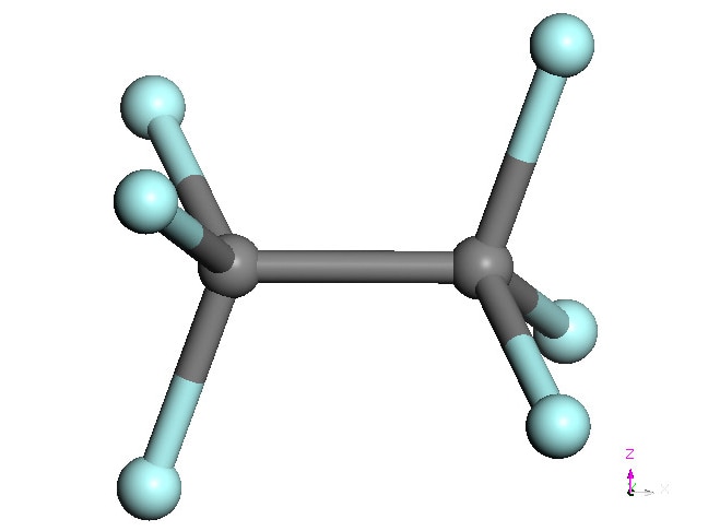 lewis structure for c2f6